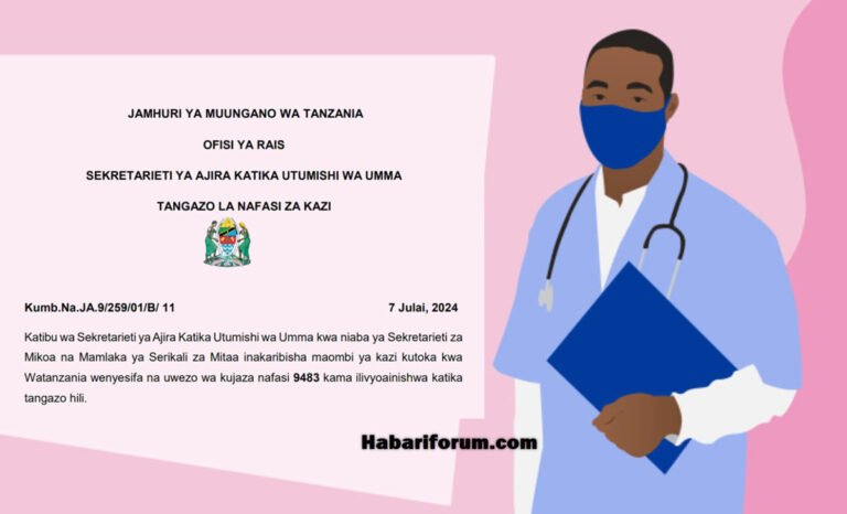Ajira za Afya Tanzania 2024: TAMISEMI Yatangaza Nafasi 9,000+! - HABARI ...
